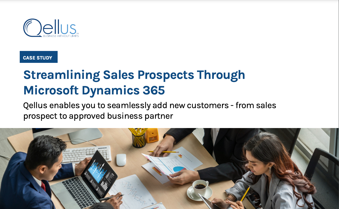 Streamlining Sales Prospects Through Microsoft Dynamics 365 | Qellus Logo Streamlining Sales Prospects Through Microsoft Dynamics 365 | Qellus Logo